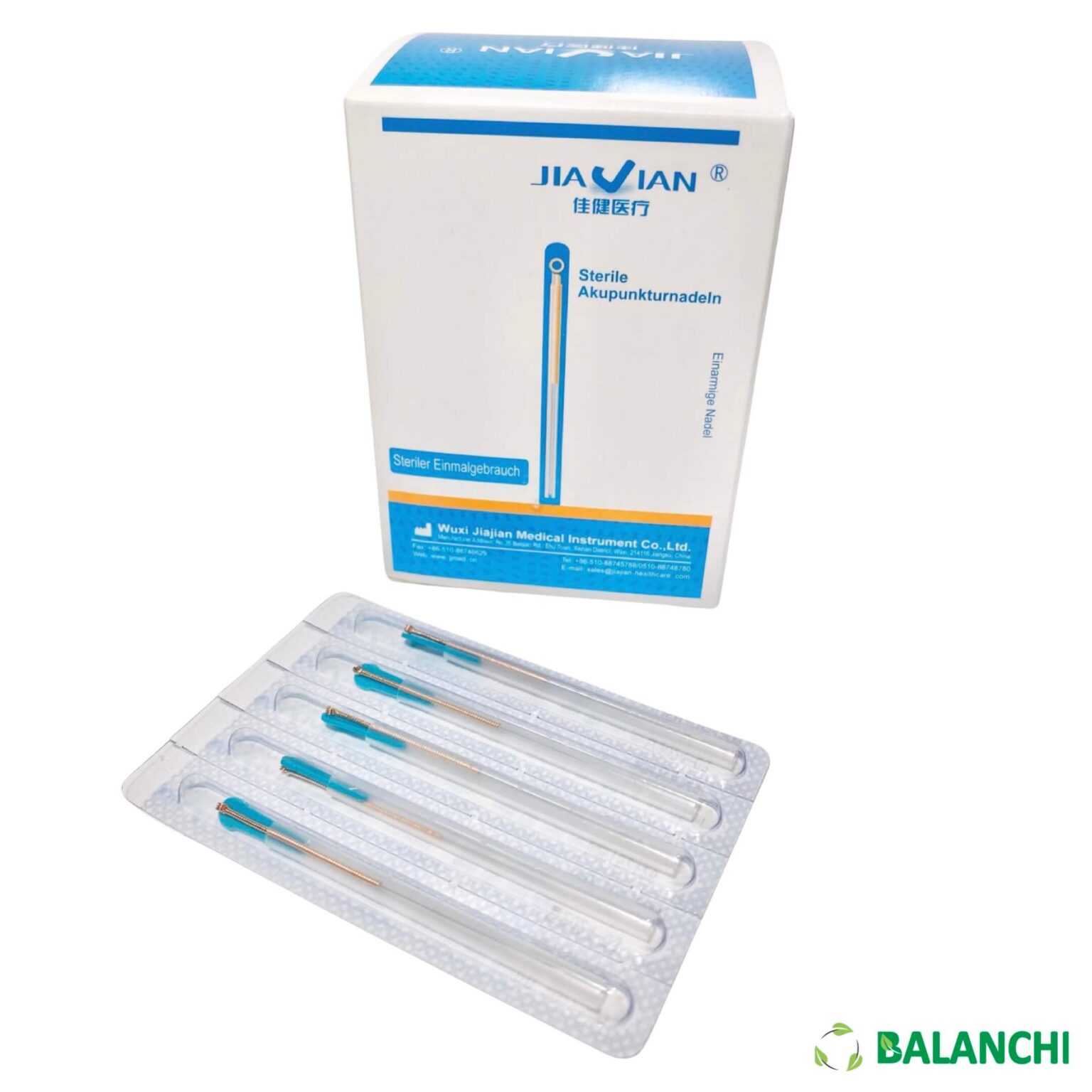 Jiajian acupuncture needle copper handle/sterile single use. – BALANCHI